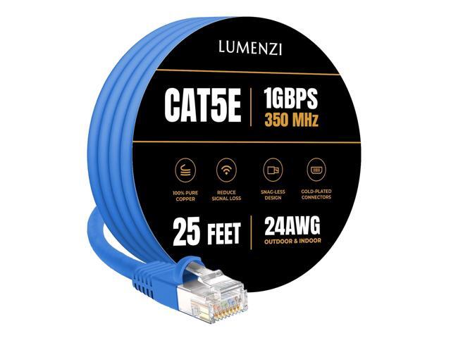 Click here for Lumenzi Cat 5e Ethernet Cable 25 FT in Blue 1 Gbps... prices