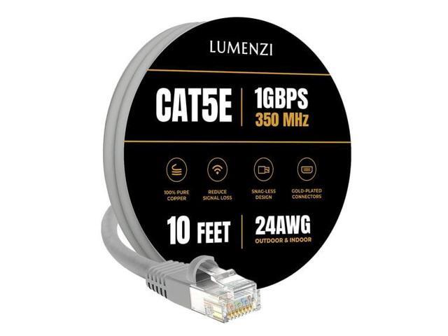 Click here for Lumenzi Cat 5e Ethernet Cable 10 FT in Grey 1 Gbps... prices