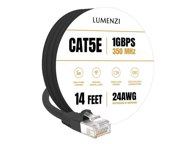 Click here for Lumenzi Cat 5e Ethernet Cable 14 FT in Black 1 Gbp... prices