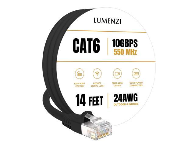Click here for Lumenzi Cat 6 Ethernet Cable 14 FT in Black 10 Gbp... prices