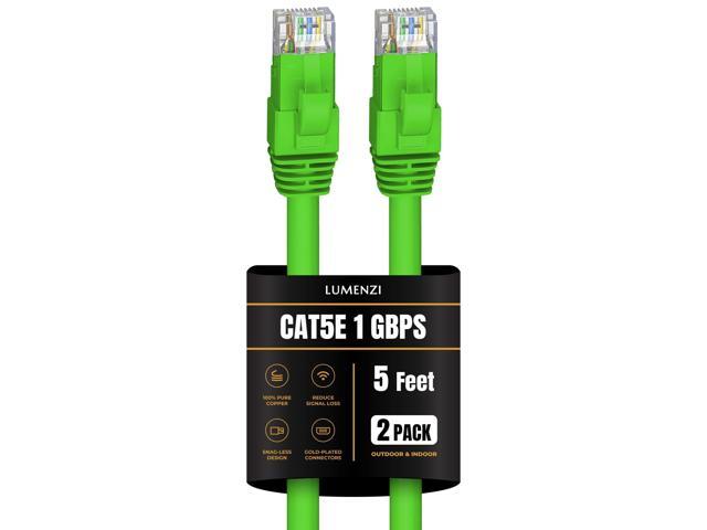 Click here for Lumenzi Cat 5e Ethernet Cable 5 FT in Green 2 Pack... prices