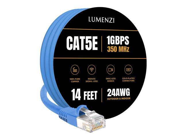 Click here for Lumenzi Cat 5e Ethernet Cable 14 FT in Blue 1 Gbps... prices