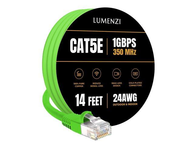 Click here for Lumenzi Cat 5e Ethernet Cable 14 FT in Green 1 Gbp... prices