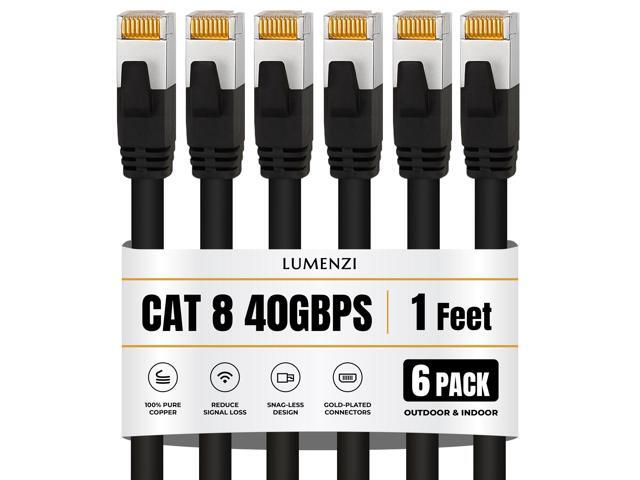 Click here for Cat8 Round Black Ethernet Cable 1ft 5ft 10ft 25ft... prices