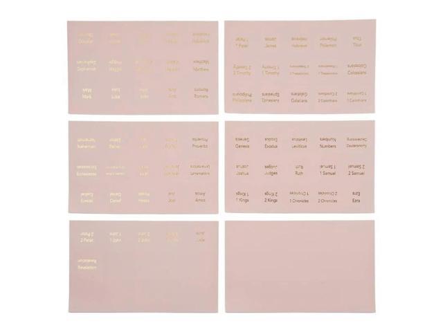 Click here for 6 Sheets Pink Bible Tabs for Women Men Large Print... prices