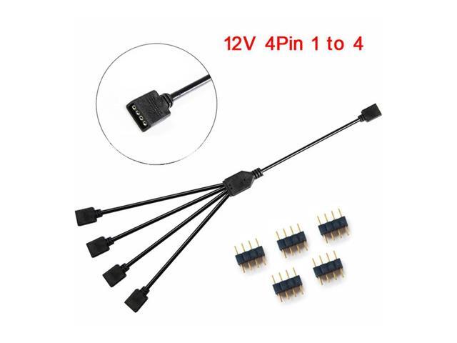 Click here for 1 To 4 4pin Extension Cable 12V 30cm Rgb Connector... prices