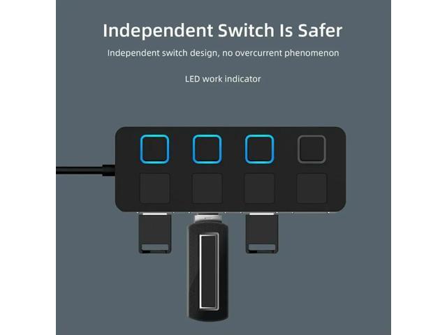 Click here for 4 Port High Speed USB 2.0 Hub Multi Power Adapter... prices