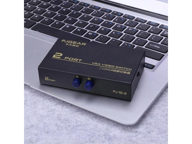 Click here for 2 in 1 Out 2 Port VGA Splitter Box 130MHz Bandwidt... prices