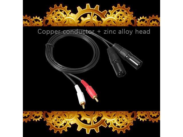 Click here for 2 RCA Male To Dual XLR Male HIFI Stereo Audio Cabl... prices