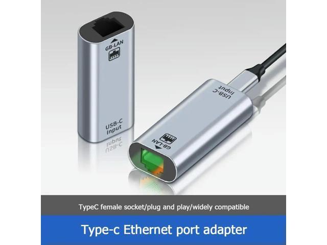 Click here for USB C Type-C Female to RJ45 Female Ethernet Gigabi... prices