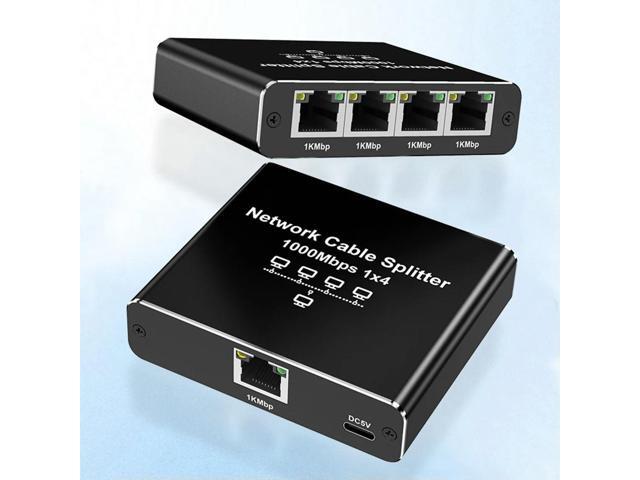 Click here for 1 To 4 Gigabit Ethernet Splitter High Speed 1000Mb... prices