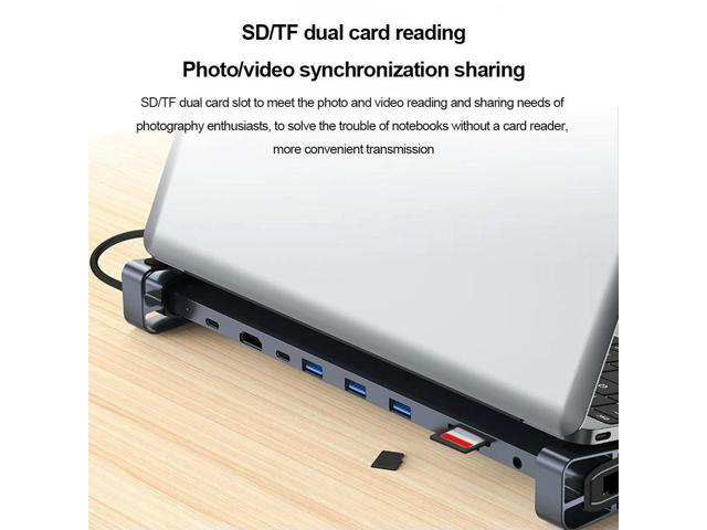 Click here for USB C Adapter SD/TF Card Reader RJ45 Gigabit Ether... prices