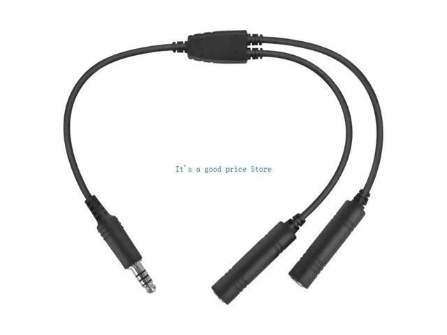 Click here for Aviation Headset Adapter Cable Converts Double Plu... prices