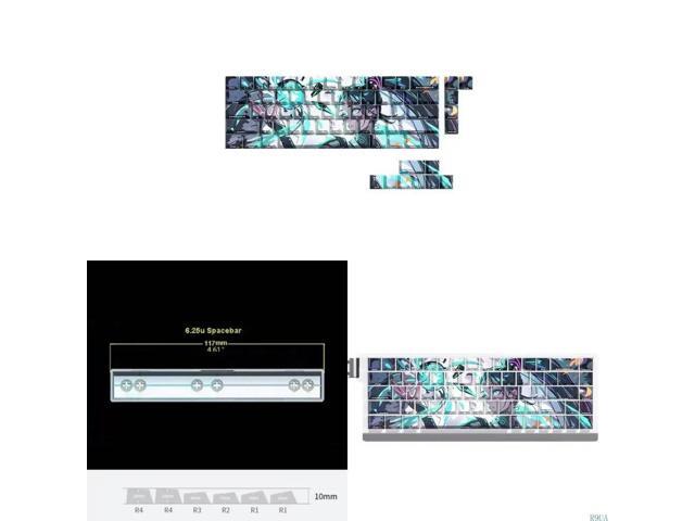 Click here for Anime Keycaps Cartoon 74 Keys PBT Keycap Mechanica... prices