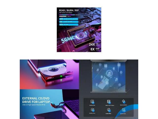 Click here for External Disc Drive Reader USB3.0 Type C Disc Play... prices