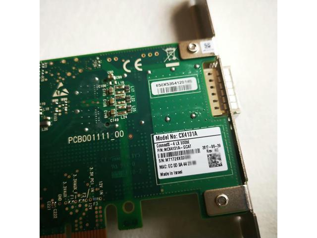 Click here for 50Gb/s MCX4131A-GCAT For Mellanox ConnectX-4 LX 50... prices