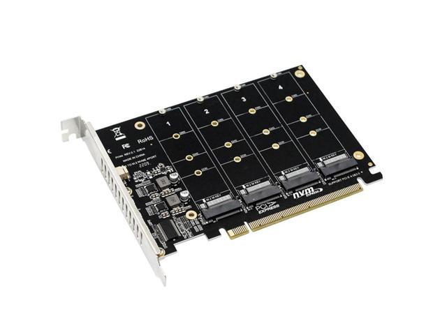 Click here for 4 Port M.2 NVME SSD To PCIE X16 Adapter Card PCIE... prices