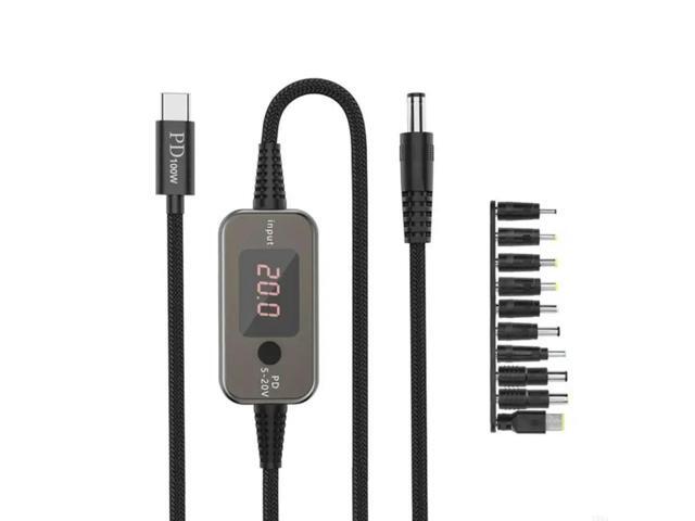 Click here for PD100W Type C To DC5.5x2.1mm Power Cable 10 Connec... prices