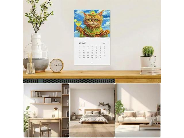 Click here for 2025 Cat Wall Calendar 2025 Funny Cute Drunk Cats... prices