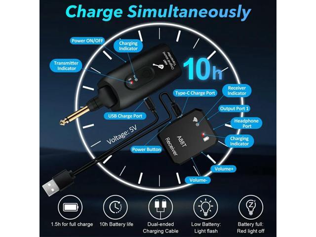 Click here for Wireless Guitar System Rechargeable 2.4G Digital G... prices