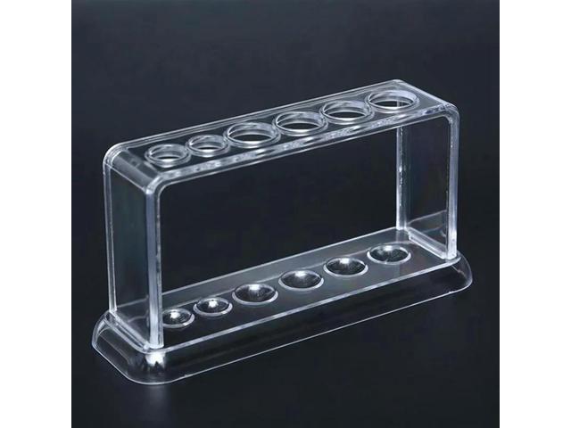 Click here for 4X Plastic Clear Test Tube Rack 6 Holes Stand Test... prices