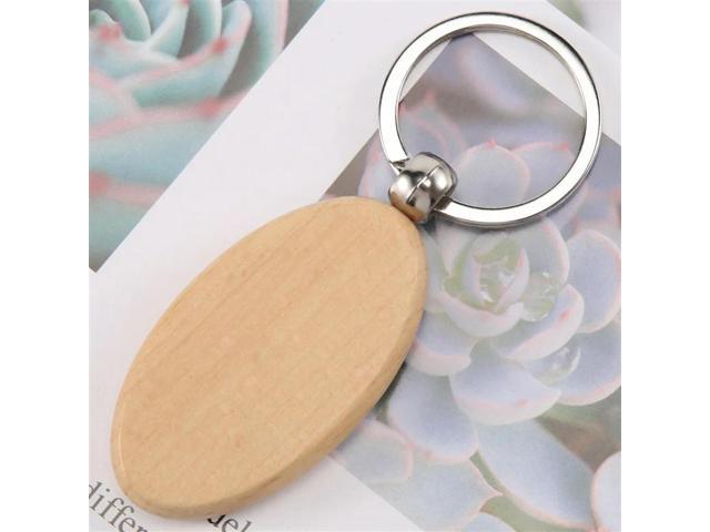 Click here for 20Pcs Blank Wooden Key Chain Diy Wood Keychains Ke... prices