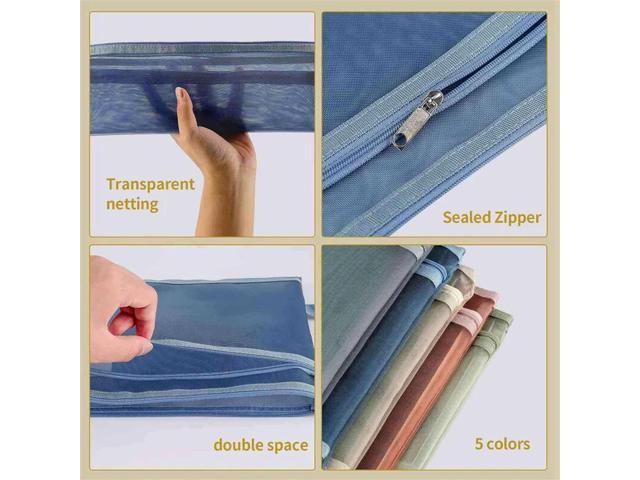 Click here for 20 Pack Colored Double-Layer Mesh Zipper Pouch Bag... prices