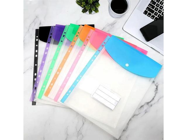 Click here for 24 Pack A4 Punched Pockets Plastic Wallets - 11 Ho... prices