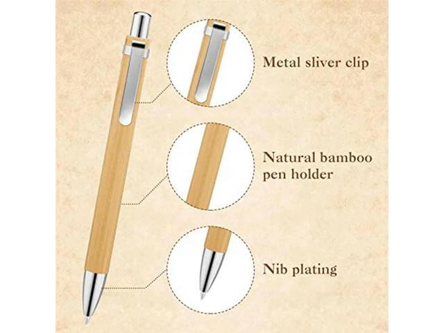 Click here for 200 Pcs Bamboo Ballpoint Pens Wooden Retractable B... prices