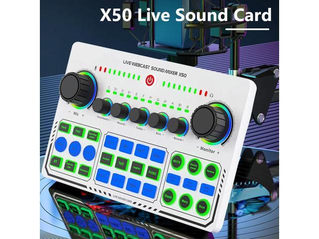 Click here for X50 Live Sound Card Bluetooth-Compatible DJ Mixer... prices