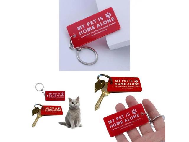 Click here for My Pets are Home Alone Alert Keychain Emergency Co... prices
