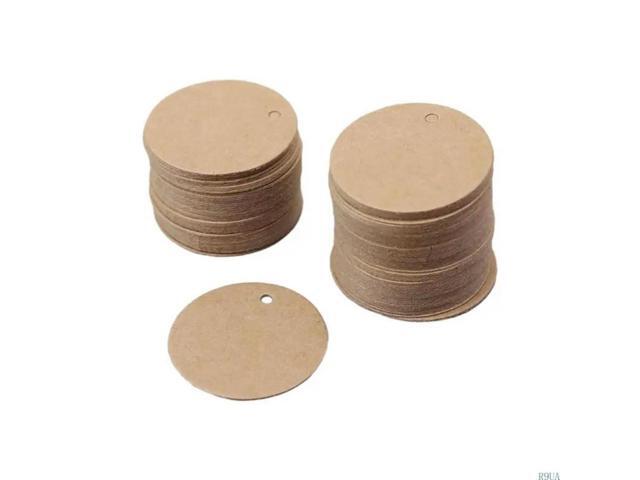 Click here for 100x Blank Round Tages with Hole Gift Tages Kraft... prices