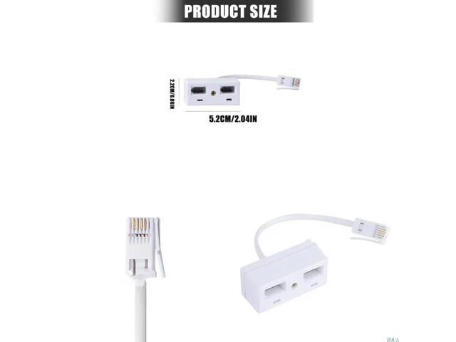 Click here for 2Pack British Telephone Line Adapters with Two RJ1... prices