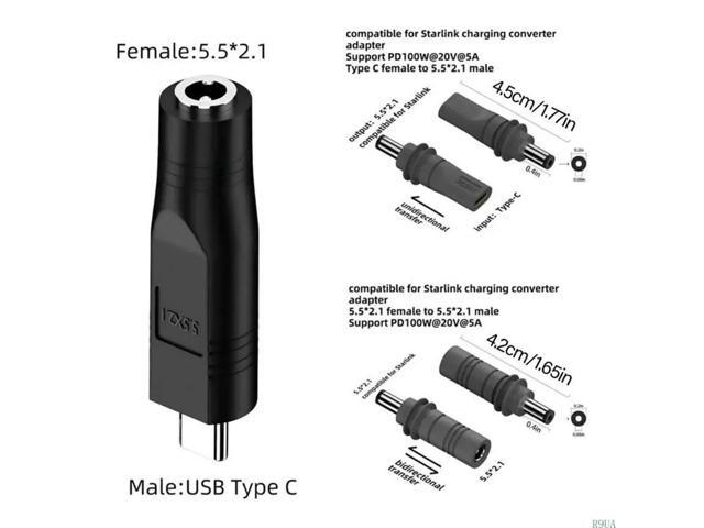 Click here for 3PCS Type C to 5.5x2.1mm Power Cable Adapters for... prices