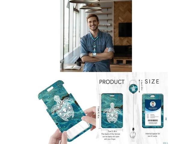 Click here for Turtles Card Case Lanyard with Carabiner Clip Card... prices