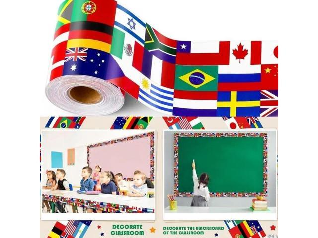Click here for 59ft National Flags Border Sticker 75mm Wide Borde... prices