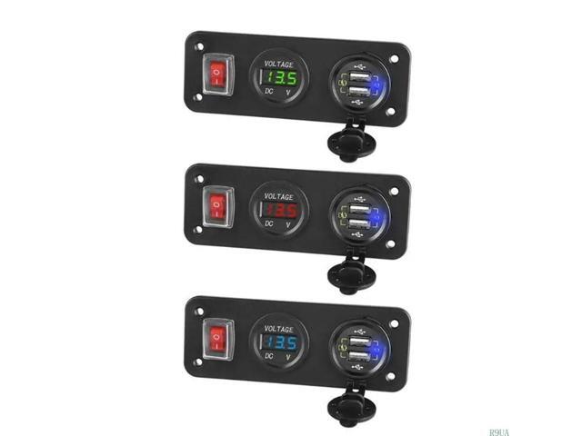 Click here for 12V 24V USB Car Fast QC3.0 Power Socket with ON Of... prices