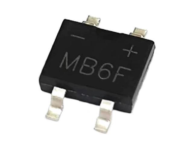 Click here for 100PCS MB6F MB-F SMD Rectifier Bridge 0.5A 600V Ul... prices