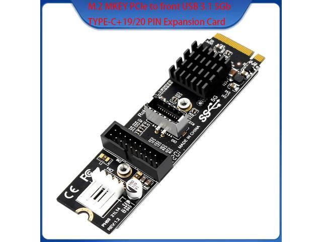 Click here for 1PC M.2 MKEY PCIe to front USB 3.1 5Gb TYPE-C+19/2... prices