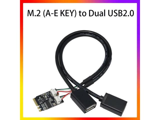 Click here for 30CM M.2 (A-E KEY) 2230 to Dual USB2.0 Adapter Not... prices