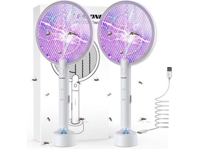 Click here for PALONE Electric Fly Swatter 3000V Bug Zapper Racke... prices