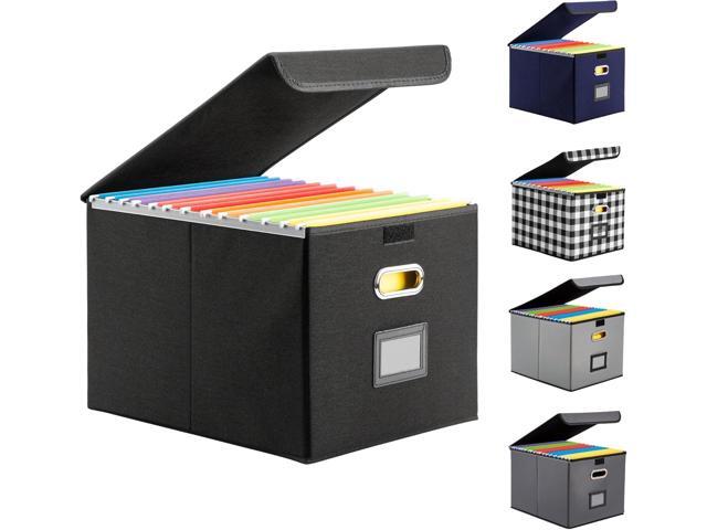 Click here for File Organizer Box  Linen Filing Organizer with Li... prices