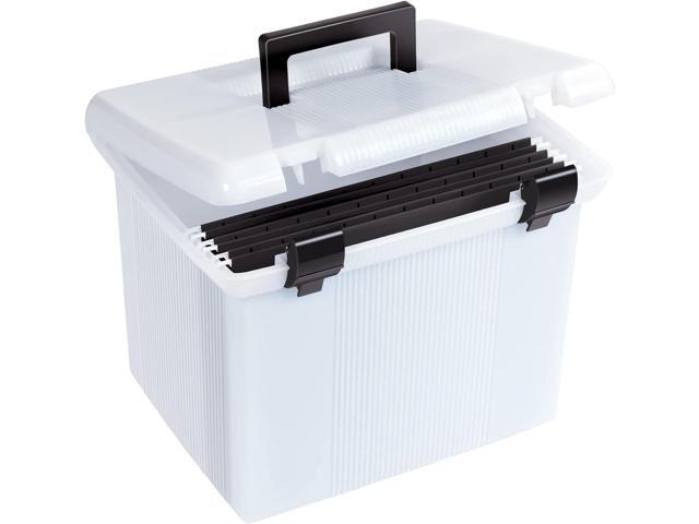 Click here for Pendaflex Portable File Box  Frosted White  Hinged... prices