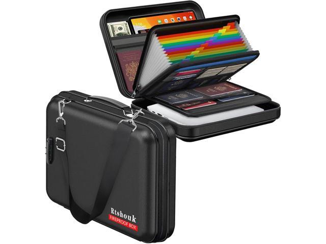 Click here for Fireproof Document Box with Lock & Shoulder Strap... prices