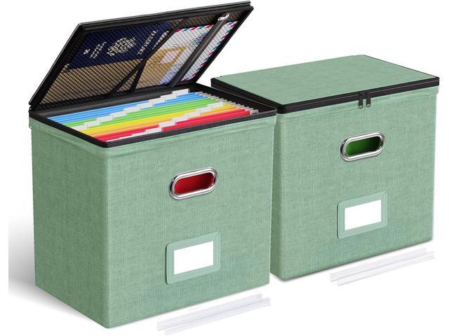 Click here for Oterri 2 Pack File Organizer Boxes with Lids  File... prices