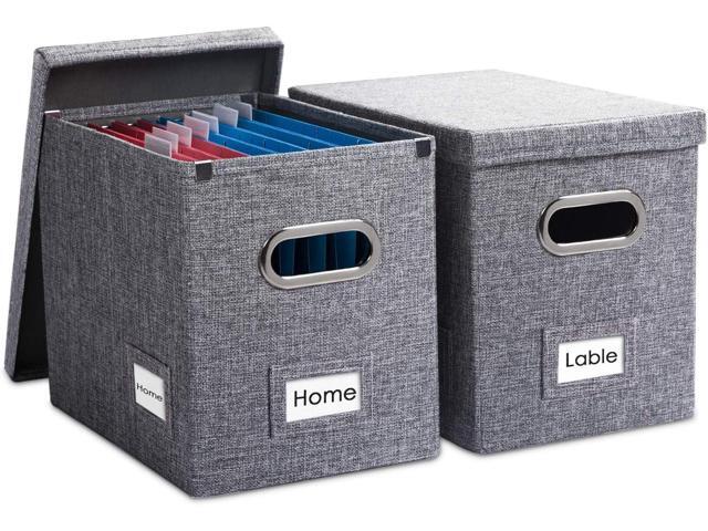 Click here for PRANDOM File Organizer Box - Set of 2 Collapsible... prices