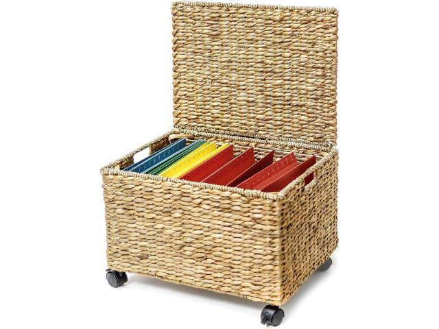 Click here for Trademark Innovations Rolling File Box Wicker File... prices