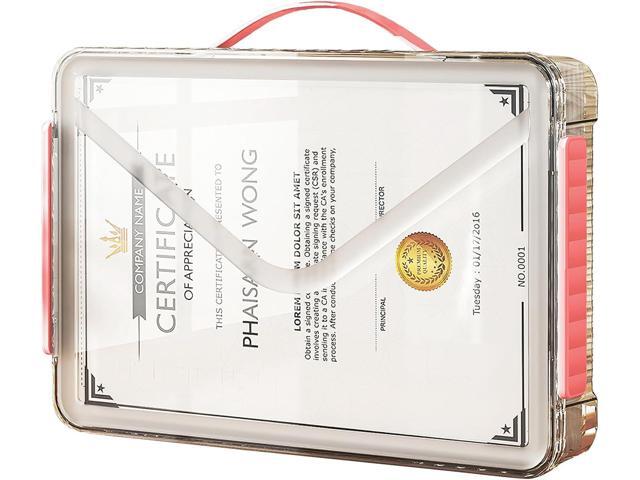 Click here for SAYEEC Clear File Storage Box Portable Project Cas... prices