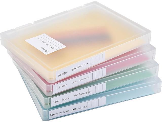 Click here for 4 Pack A4 File Portable Paper Organizer Boxes for... prices