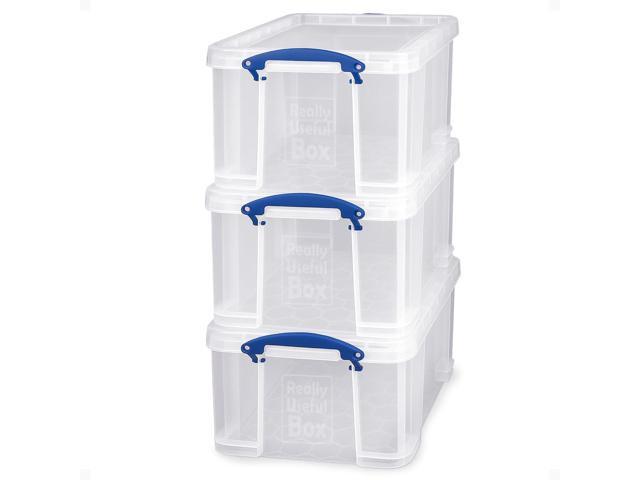 Click here for Really Useful Box 3-Pack Clear Plastic Storage Bin... prices